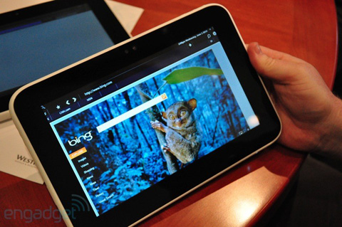 Giao diện hệ điều hành tablet của Microsoft