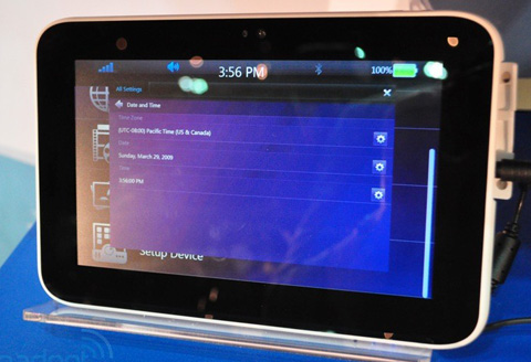 Giao diện hệ điều hành tablet của Microsoft