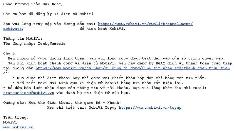 Hướng dẫn thanh toán trực tuyến qua Mobiví